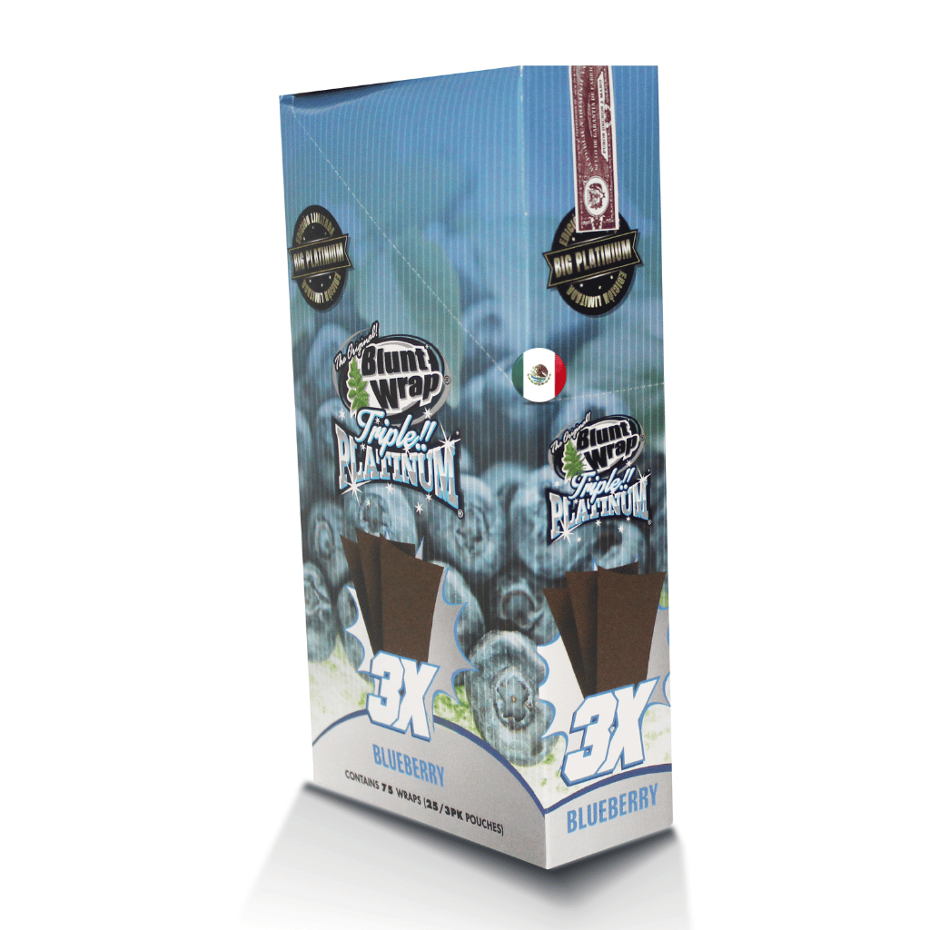 Blunt Wrap Triple Platinum Flat Blueberry – BluntWrapMexico