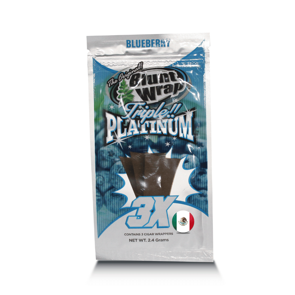 Blunt Wrap Triple Platinum Flat Blueberry – BluntWrapMexico