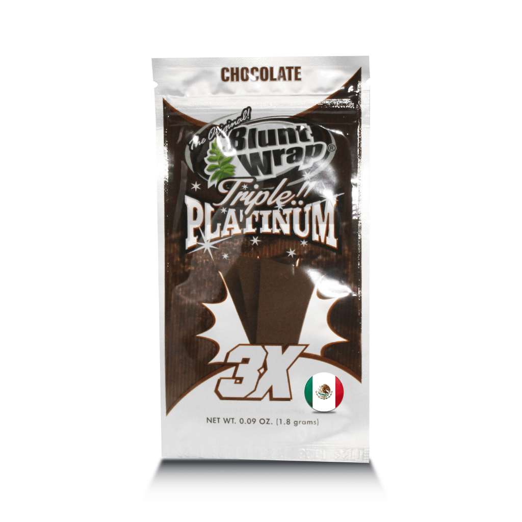 Blunt Wrap Triple Platinum Flat Chocolate – BluntWrapMexico
