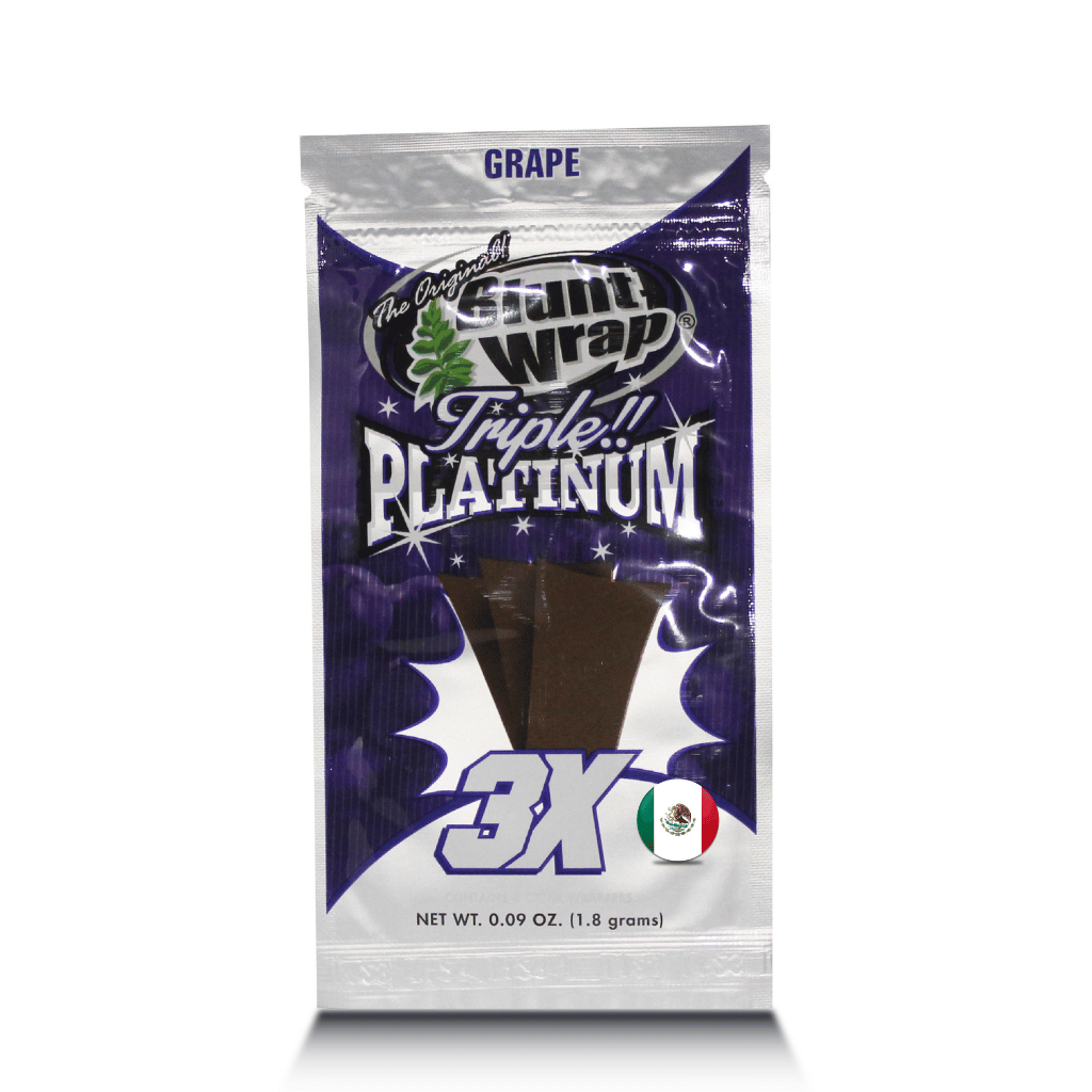 Blunt Wrap Triple Platinum Flat Grape – BluntWrapMexico